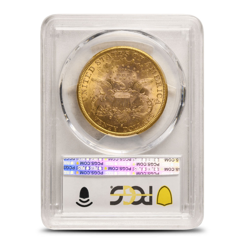 Buy 1884-S $20 Liberty Gold Double Eagle Coin PCGS MS62 | BullionMax