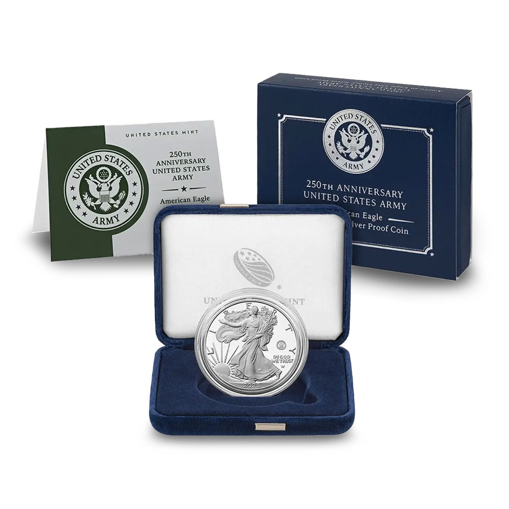 Buy 2025-W 1 oz Proof 250th Anniversary Army Privy American Silver ...