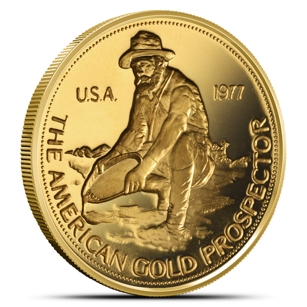 Buy 1977 1 oz Engelhard Prospector Gold Round | BullionMax