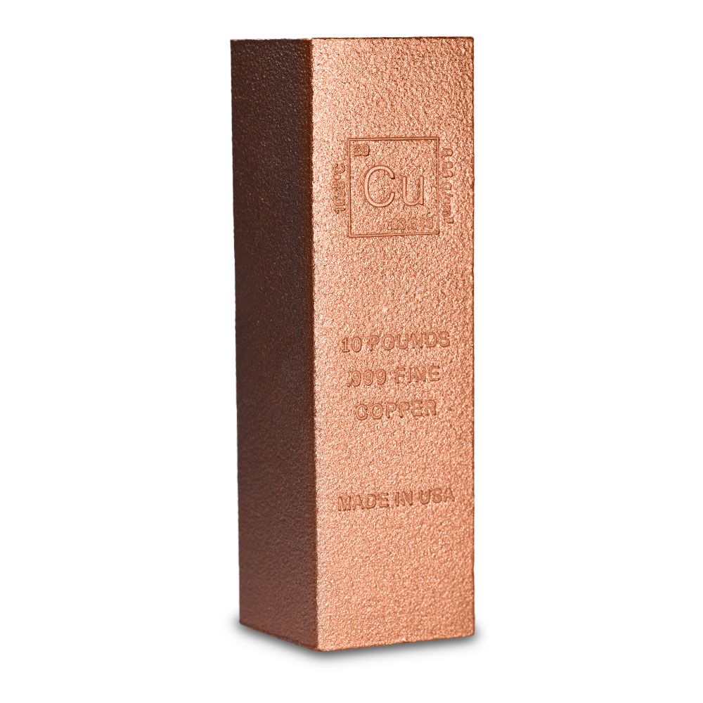 Buy 10 Pound Copper Bullion Loaf Bar | BullionMax